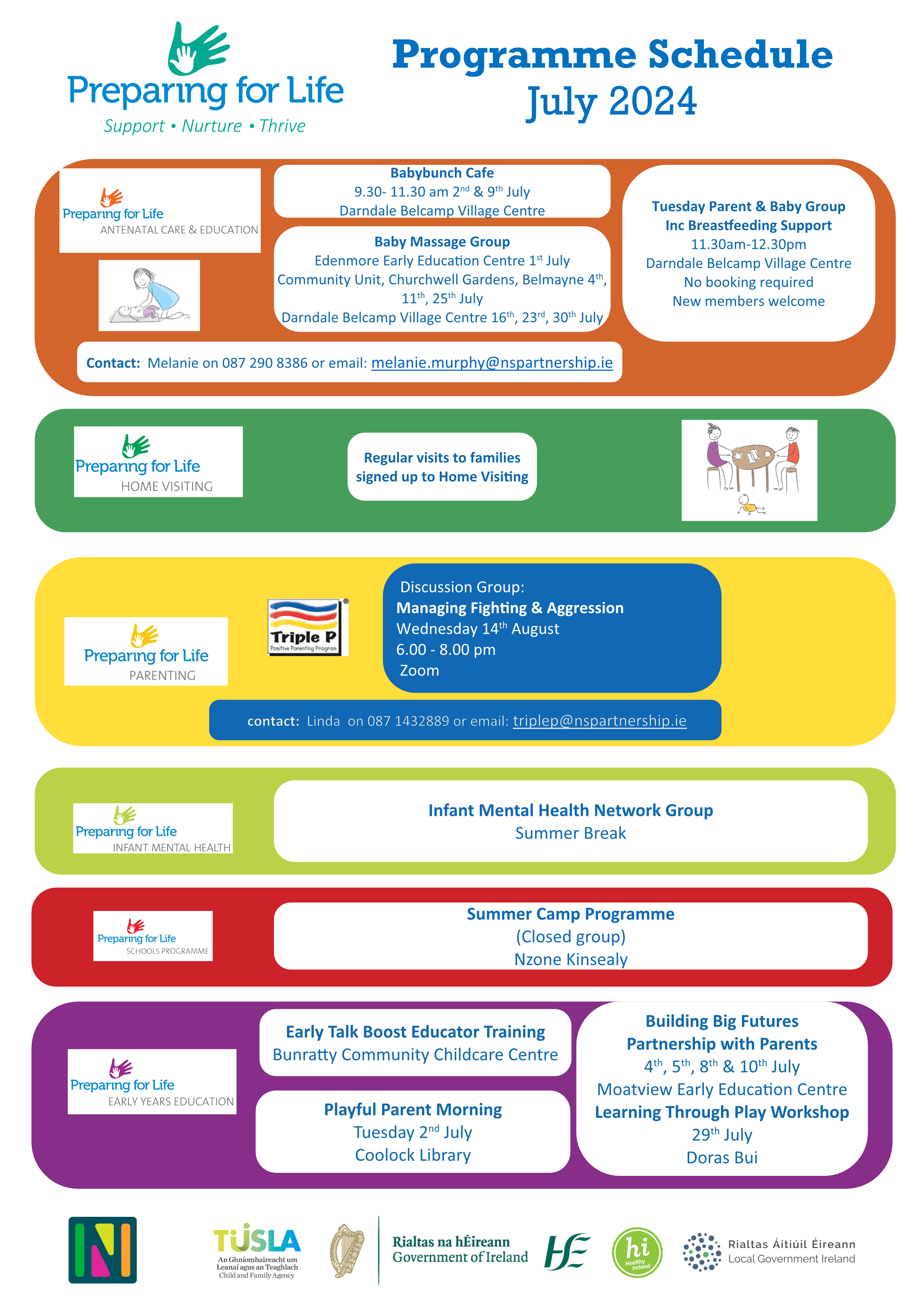 Preparing For Life - Support Nurture Thrive
